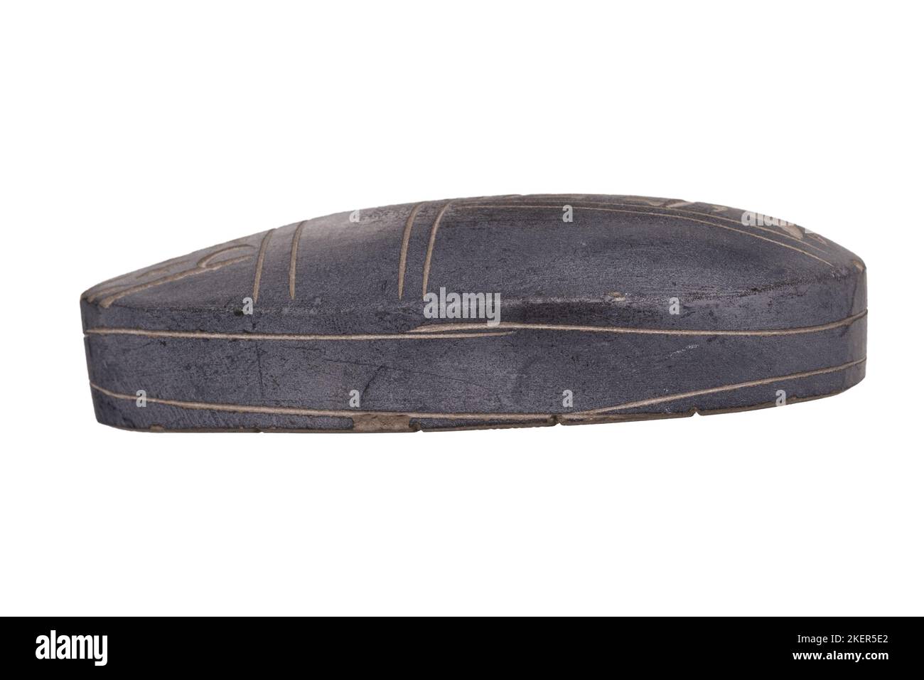 egyptian stone scarab with hieroglyphs isolated on white Stock Photo ...