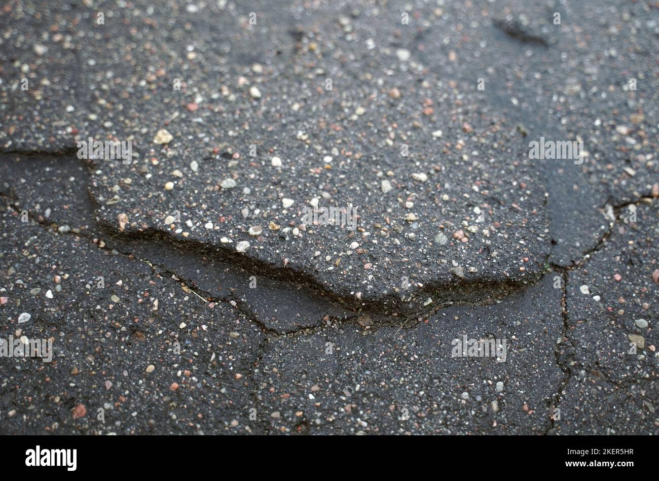 Texture. Cracked asphalt texture. View from above. Close-up Stock Photo ...