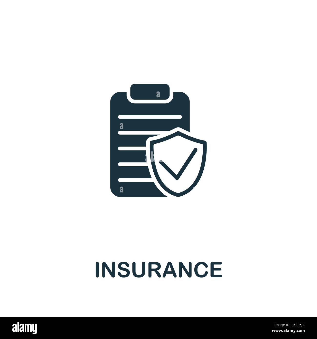 Insurance icon. Monochrome simple Investments icon for templates, web ...