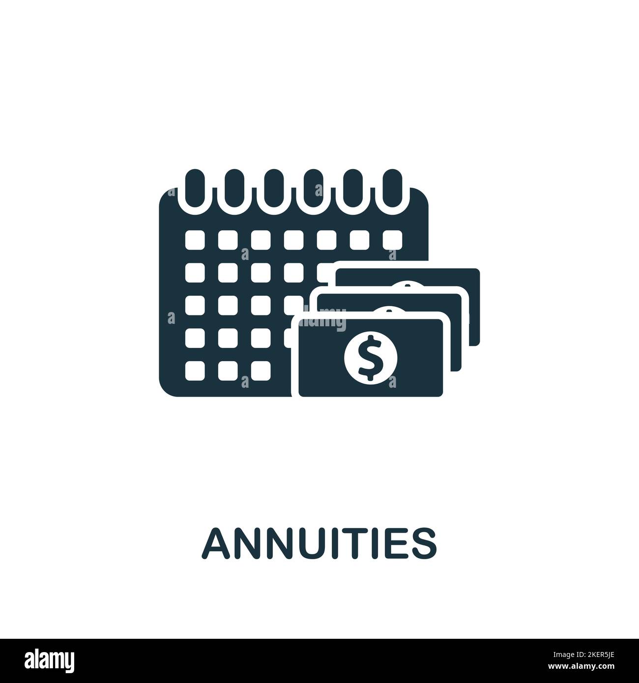 Annuities icon. Monochrome simple Investments icon for templates, web ...