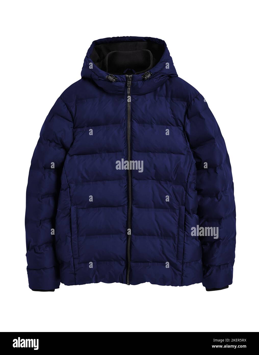 Winter Blue Jacket isolated on white. Clipping Path included Stock ...