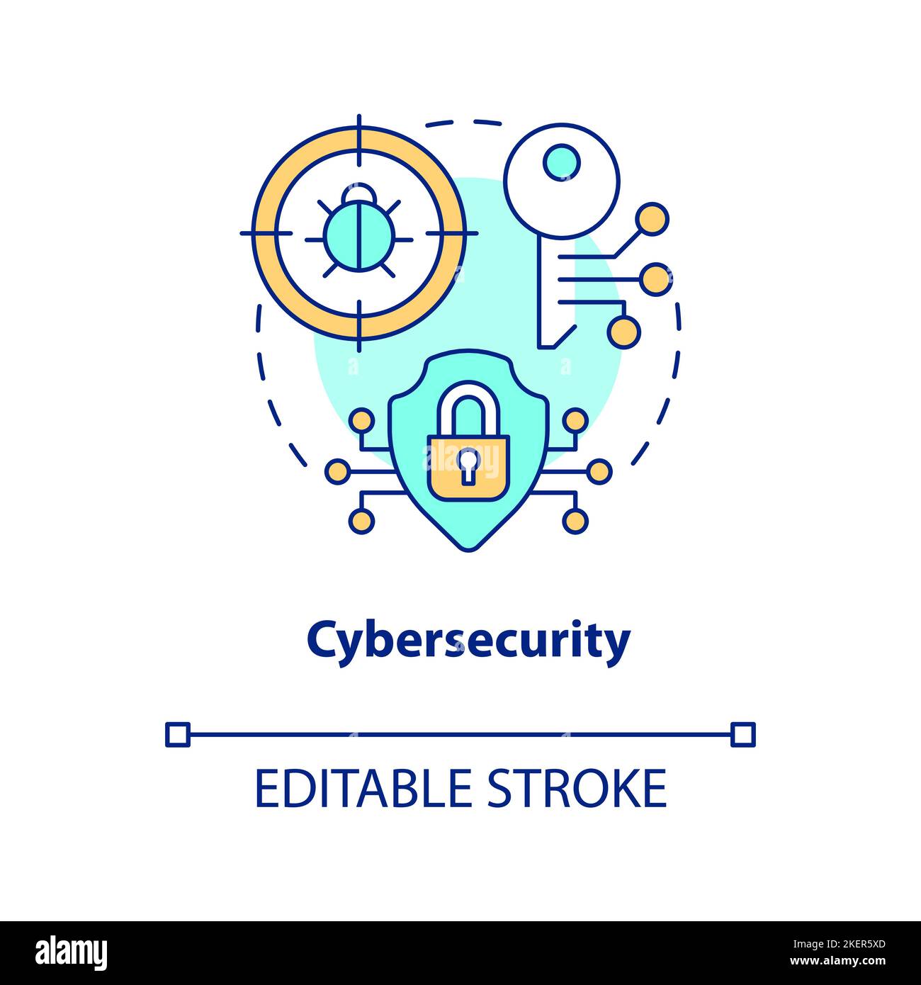 Cybersecurity concept icon Stock Vector Image & Art - Alamy