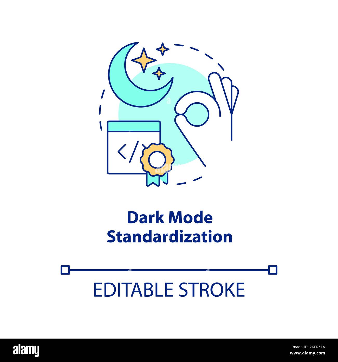 Dark mode standardization concept icon Stock Vector Image & Art - Alamy Dark mode standardization concept icon Stock Vector Image & Art - Alamy