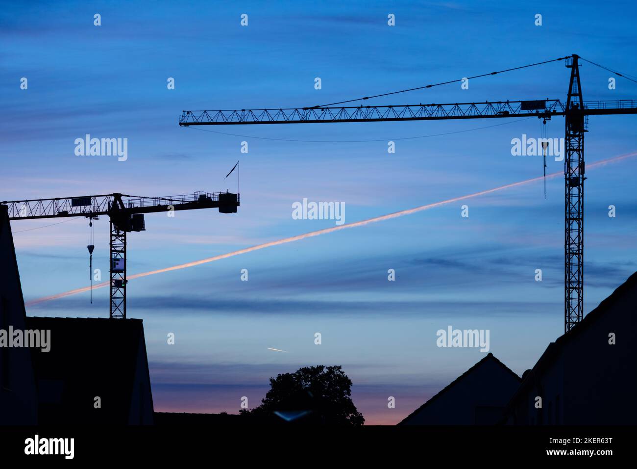 Construction on a sunset hi-res stock photography and images - Alamy