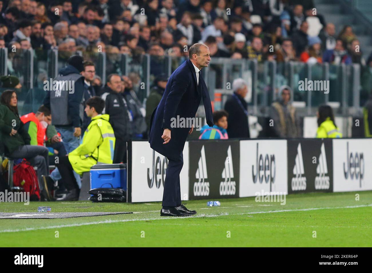 TURIN, ITALIY, 13 NOVEMBER, 2022. Massimiliano Allegri, head coach of ...