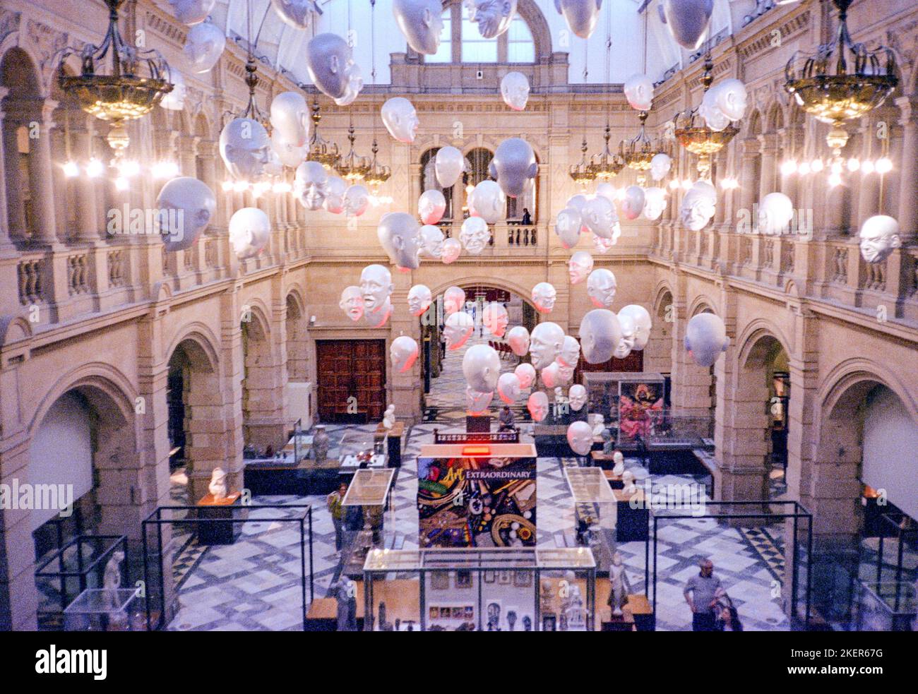 The Floating Heads By Sophie Cave at The Kelvingrove art gallery and ...