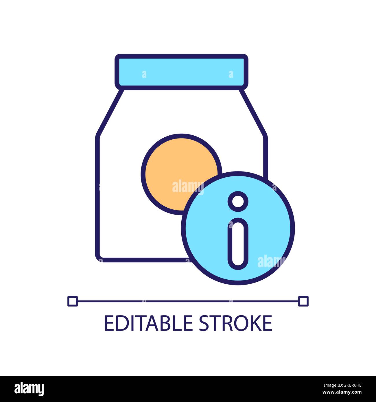 Product information RGB color icon Stock Vector Image & Art - Alamy