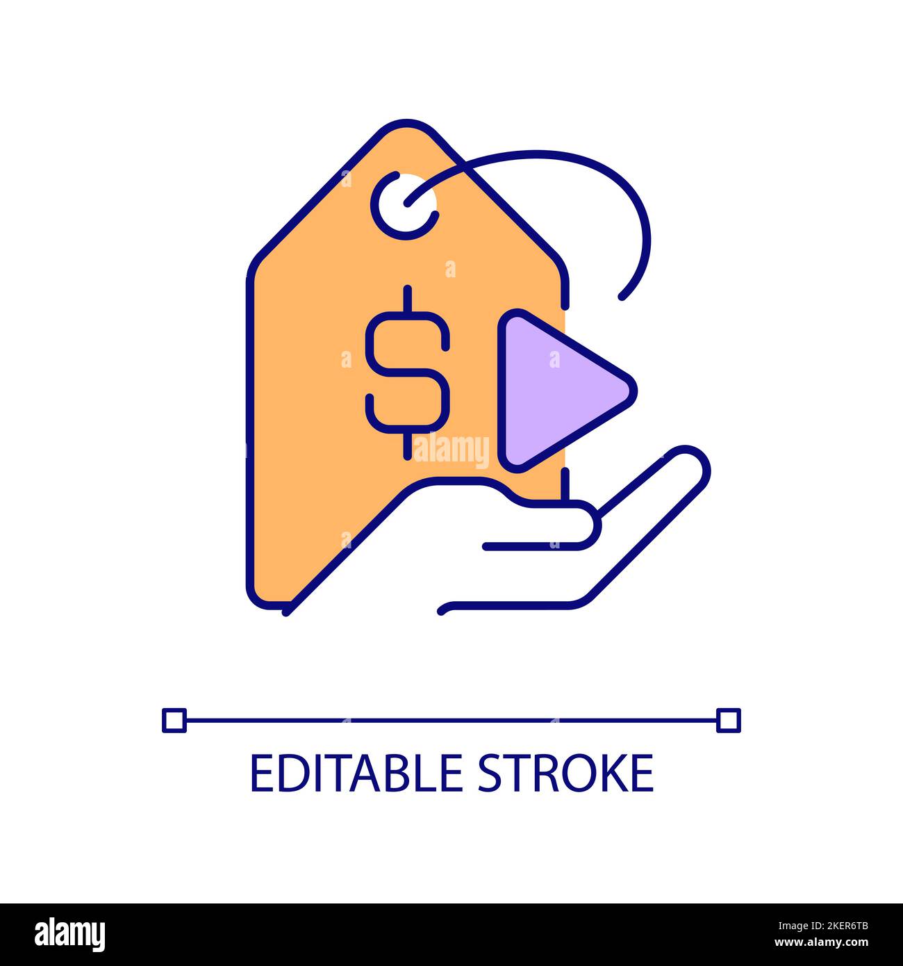 Paid video content Stock Vector Images - Alamy