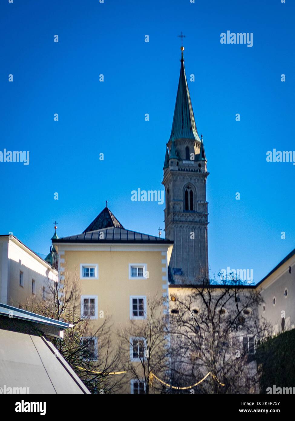 Austria, Salzburg old town- Streets, shops and buildings Stock Photo ...