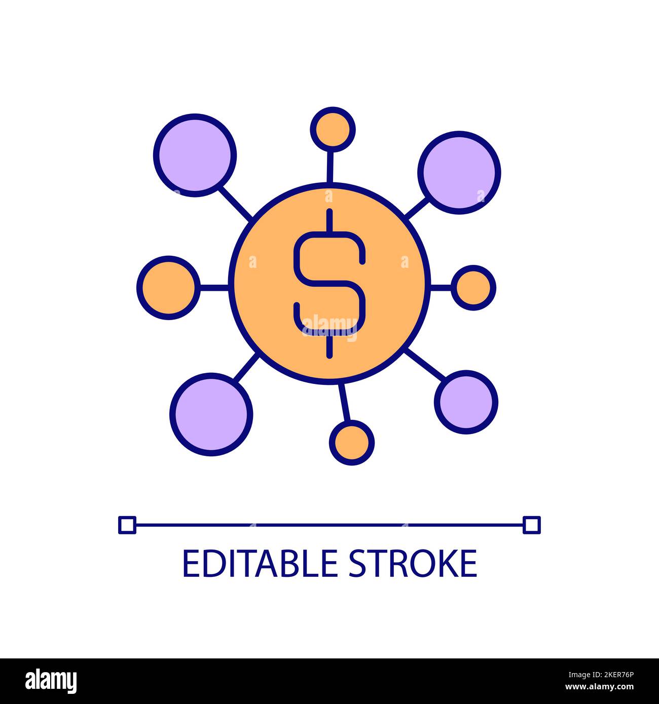 Multiple income stream RGB color icon Stock Vector Image & Art - Alamy