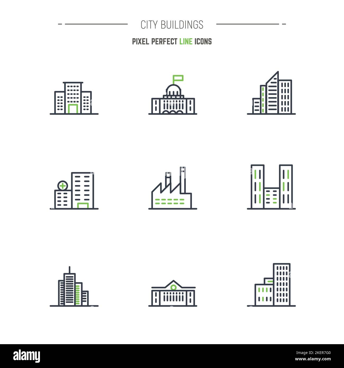 Building construction icon outline Cut Out Stock Images & Pictures - Alamy