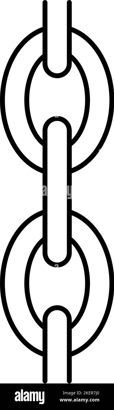 trace chain line icon vector illustration Stock Vector Image & Art - Alamy