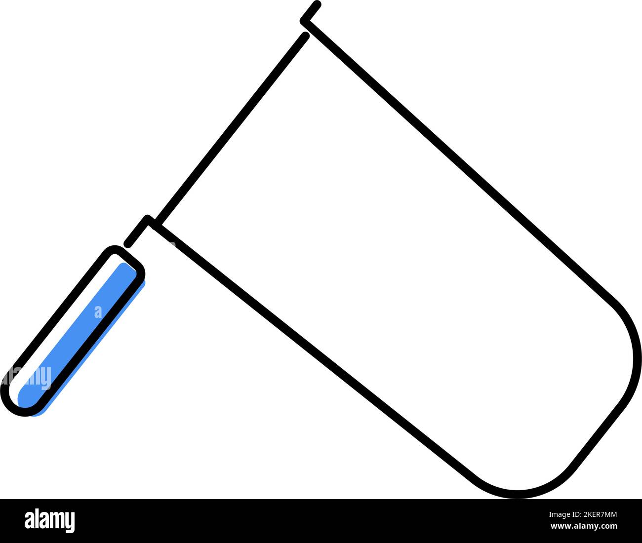 turning hand saw color icon vector illustration Stock Vector Image ...