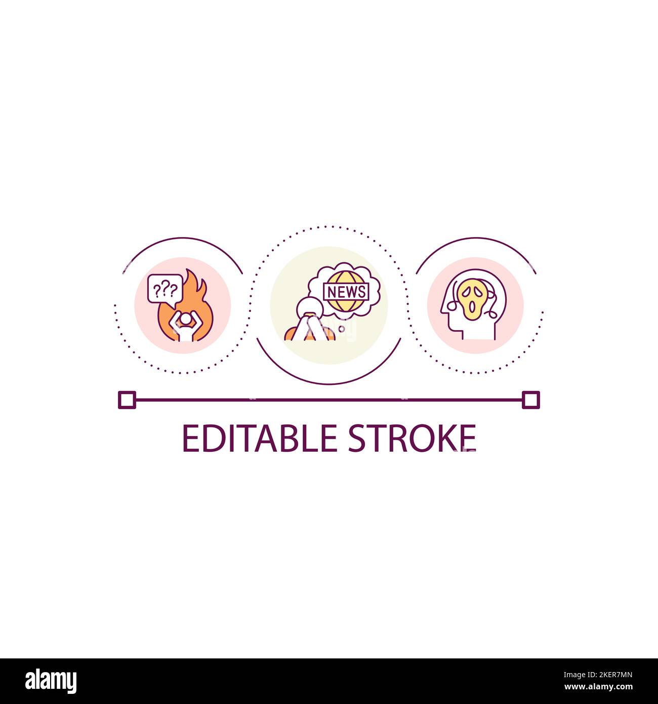 Negative news Stock Vector Images - Alamy