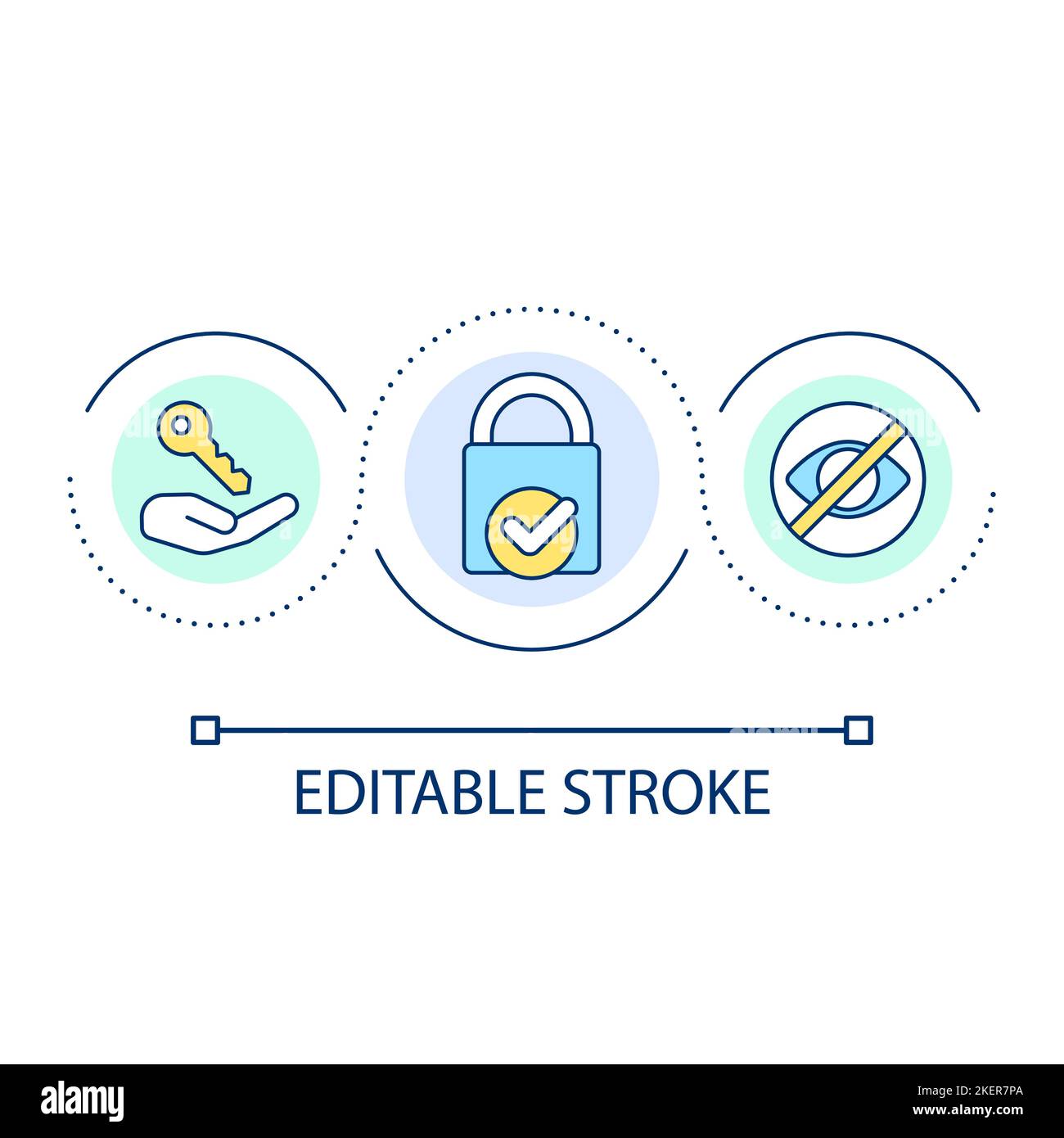 Personal safety loop concept icon Stock Vector Image & Art - Alamy