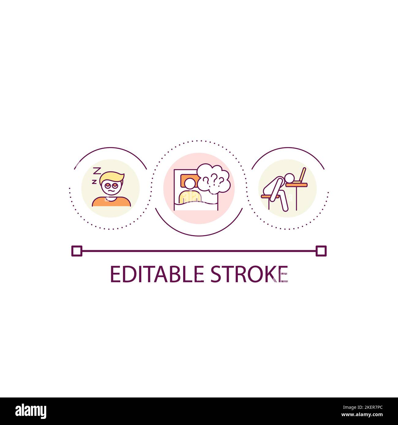 Excessive internet use loop concept icon Stock Vector Image & Art - Alamy