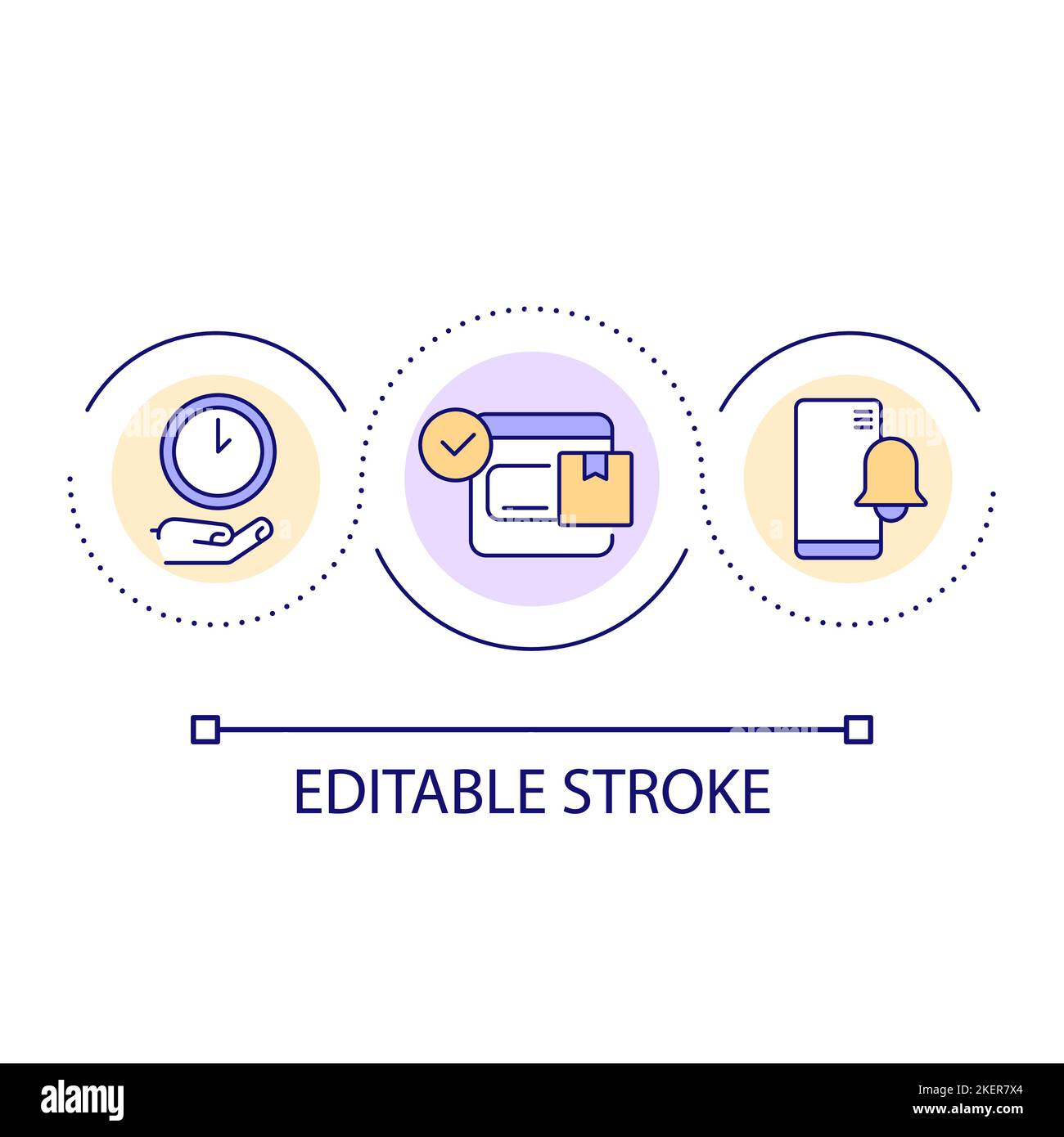 Shipping notification loop concept icon Stock Vector Image & Art - Alamy