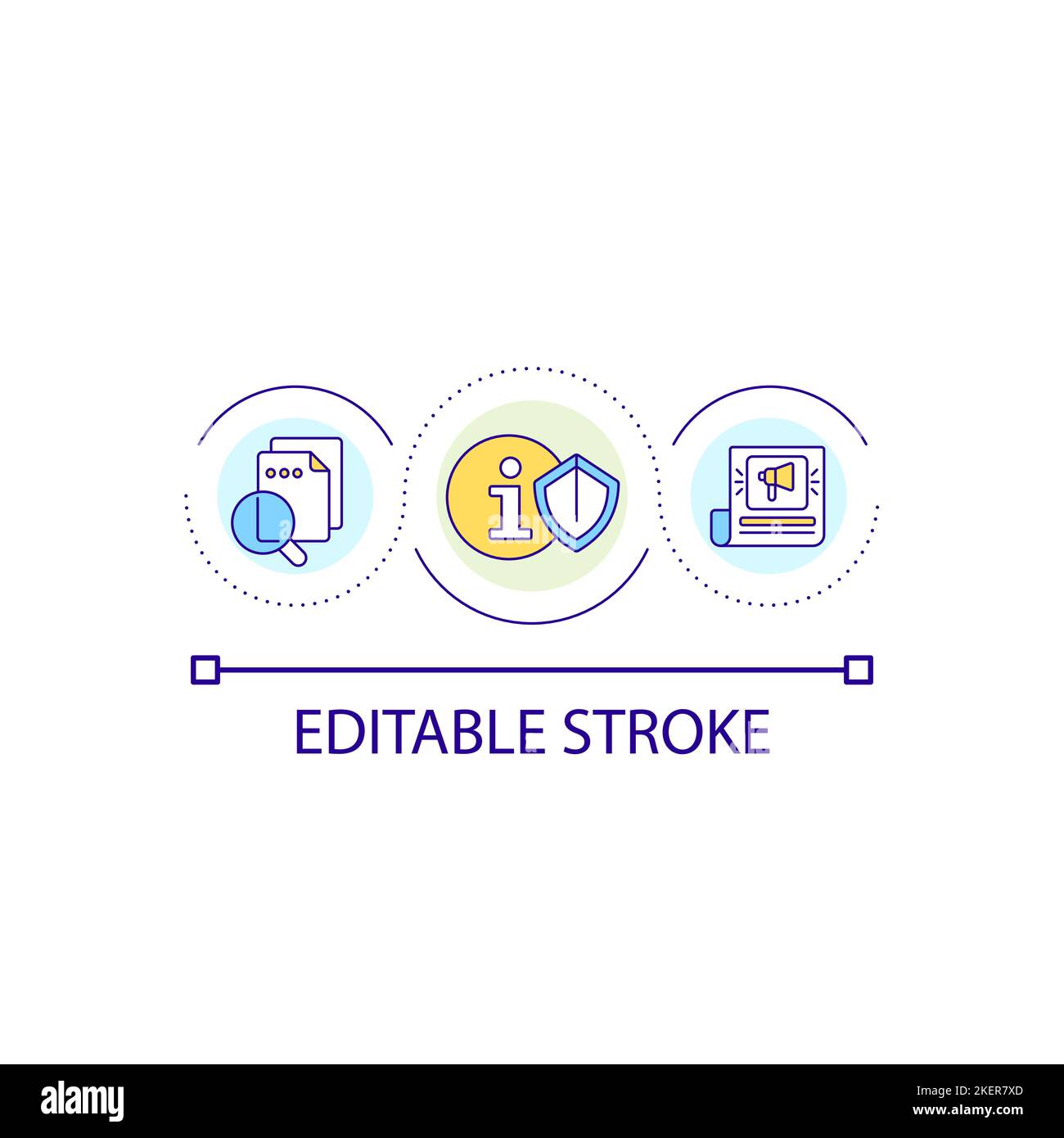 Credible Sources Of Information Loop Concept Icon Stock Vector Image And Art Alamy
