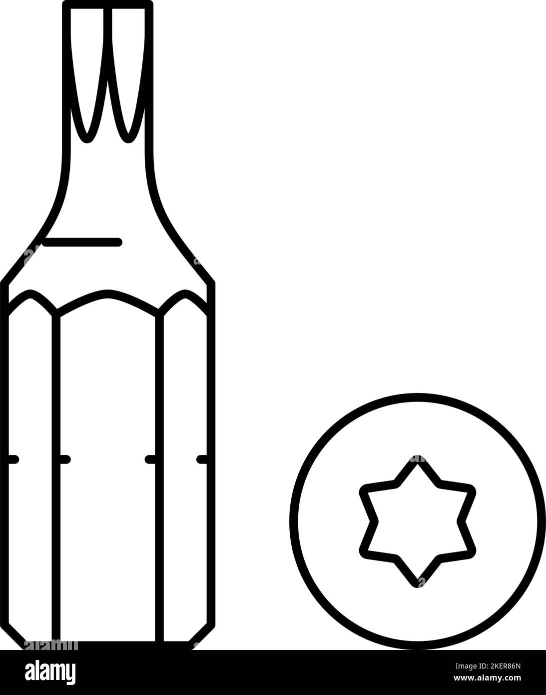 Black torx Stock Vector Images - Alamy