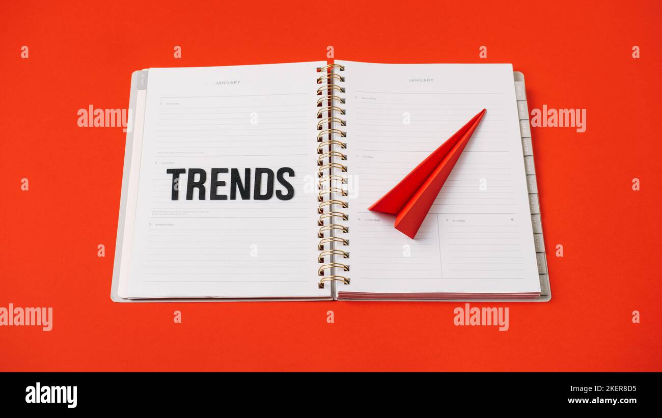 Global World Trends, Top New trends, forecasting. Word trends and red ...