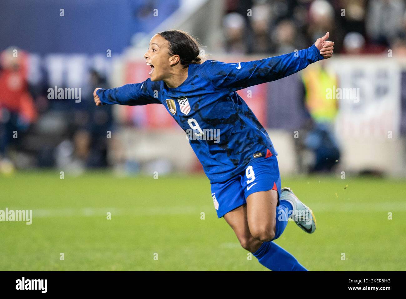 Mallory Pugh 9 Of Uswnt Celebrates Scoring Winning Goal During