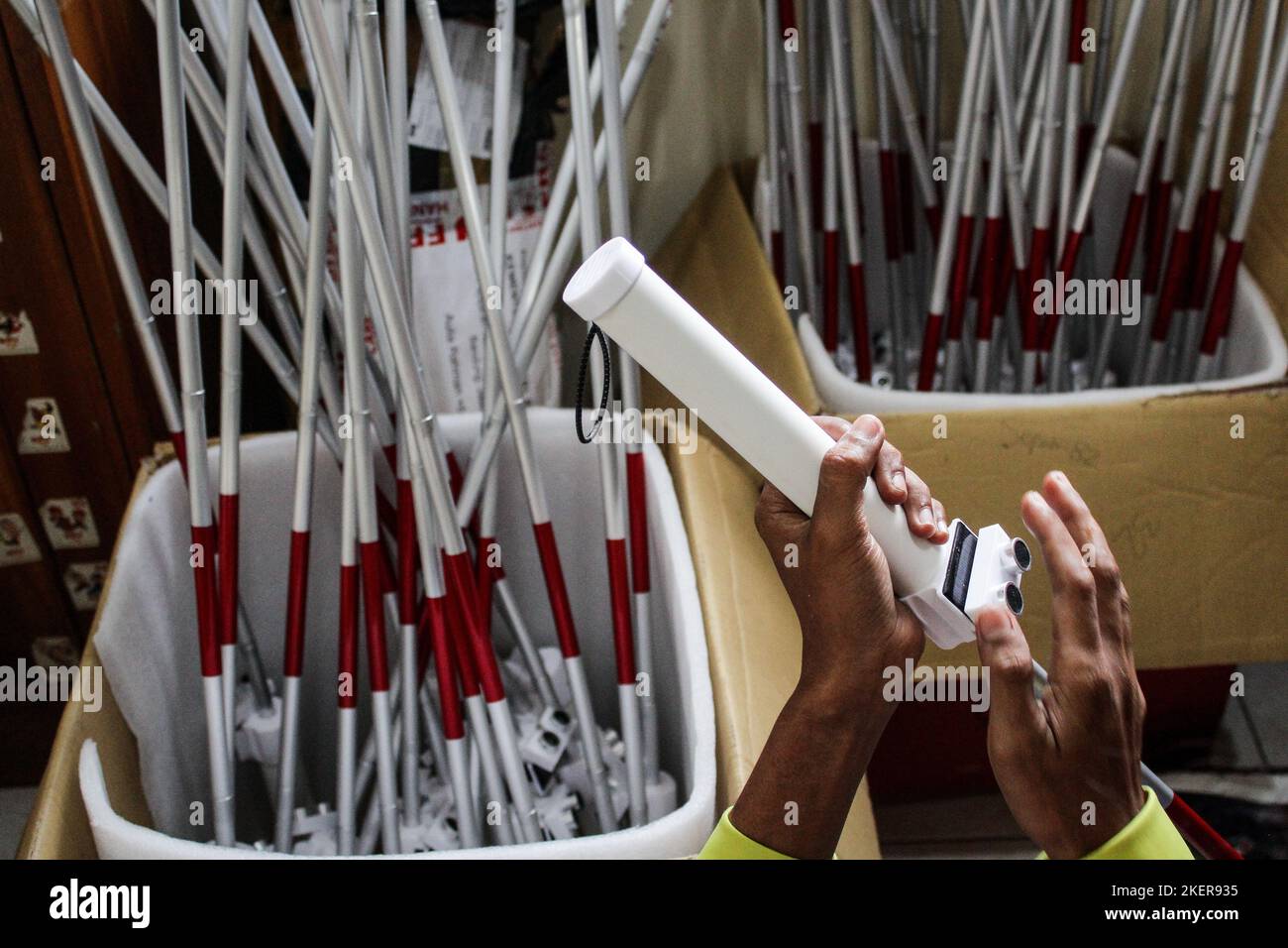 Bandung West Java Indonesia 14th Nov 2022 People With Disabilities Is Seen Testing Of 