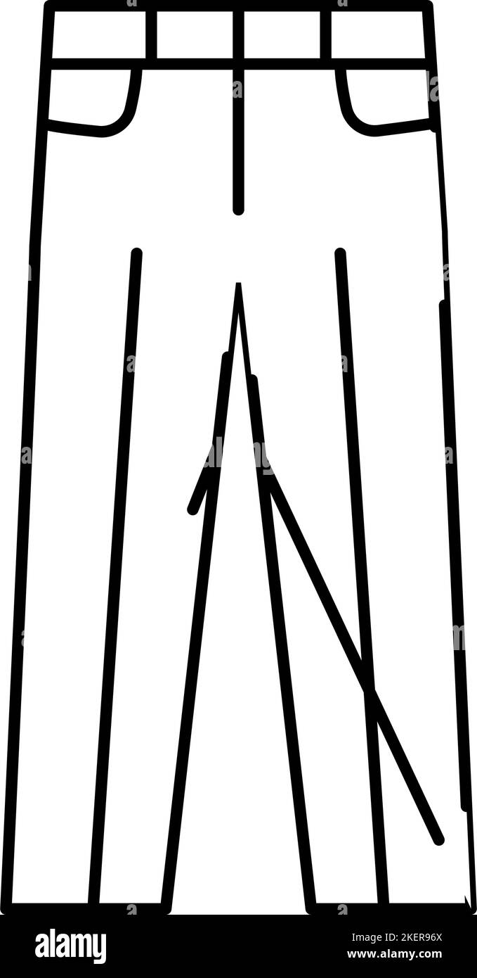 Straight leg pants sketch hi-res stock photography and images - Alamy
