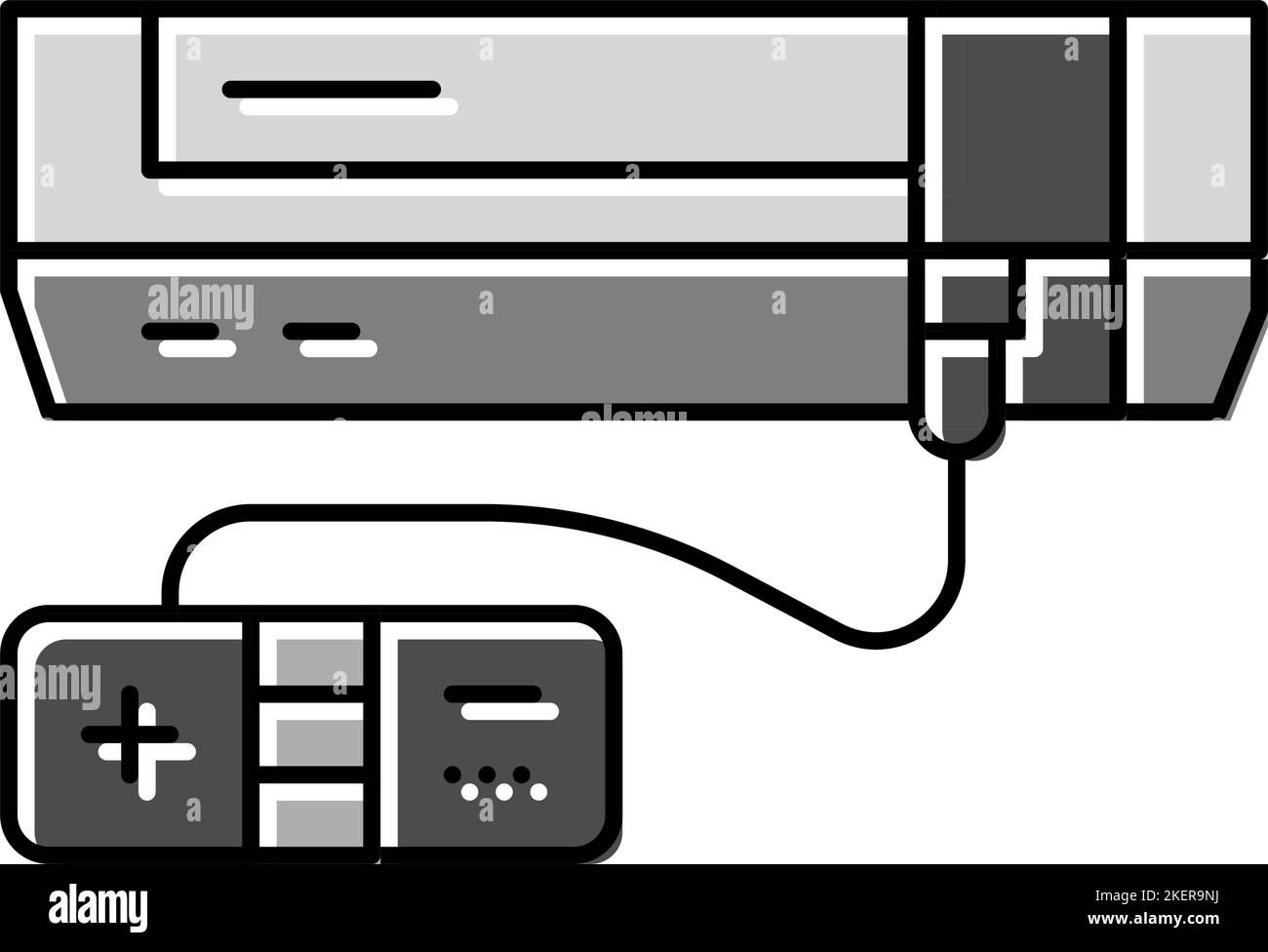 video game console color icon vector illustration Stock Vector Image ...