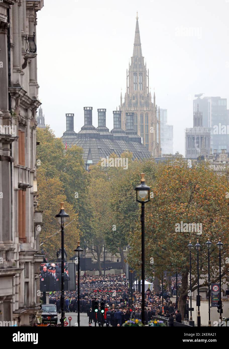 London, UK. 13th Nov, 2022. Armed forces personnel, past and present ...