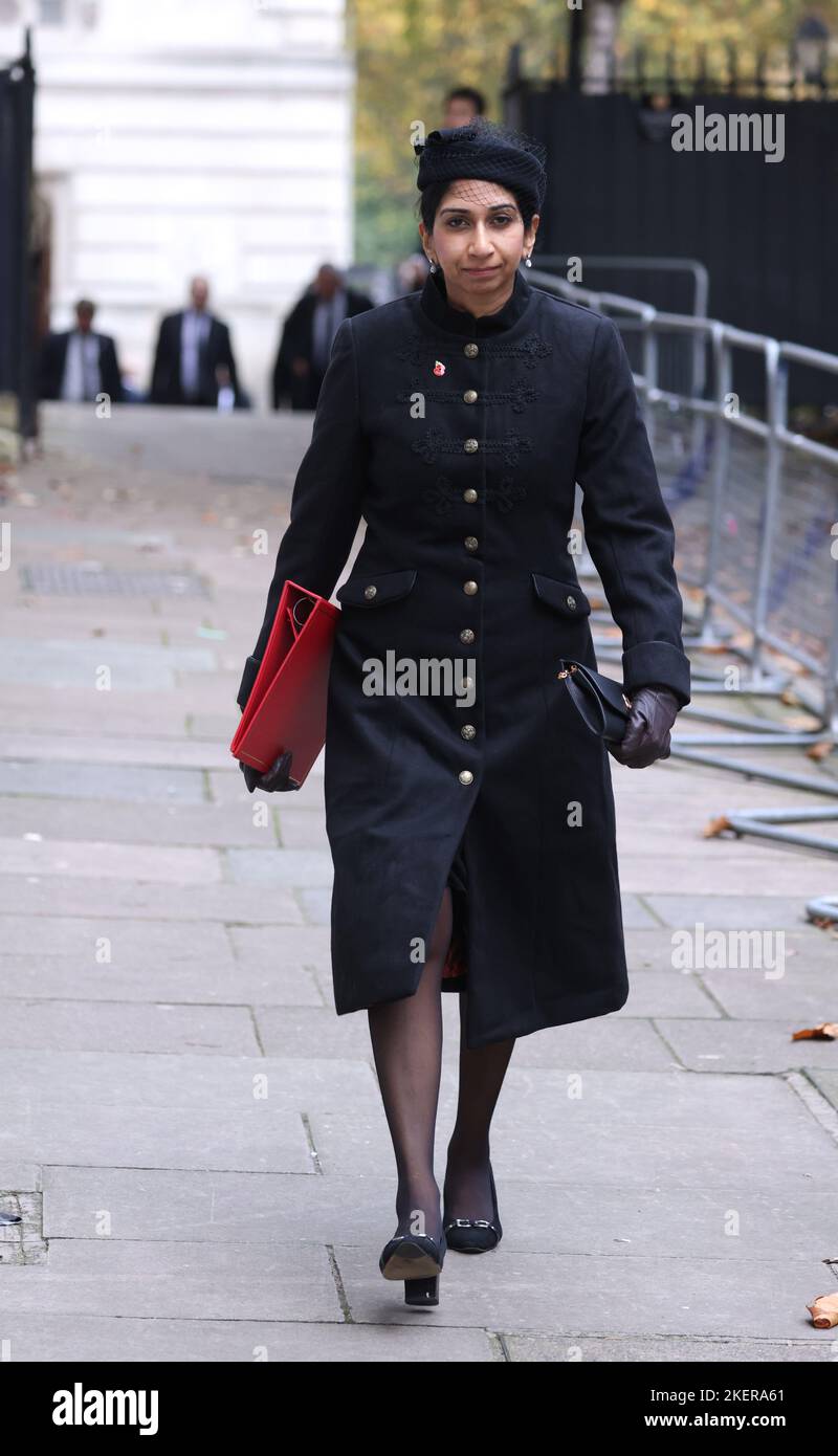 London, UK. 13th Nov, 2022. Suella Braverman, Home Secretary, in ...