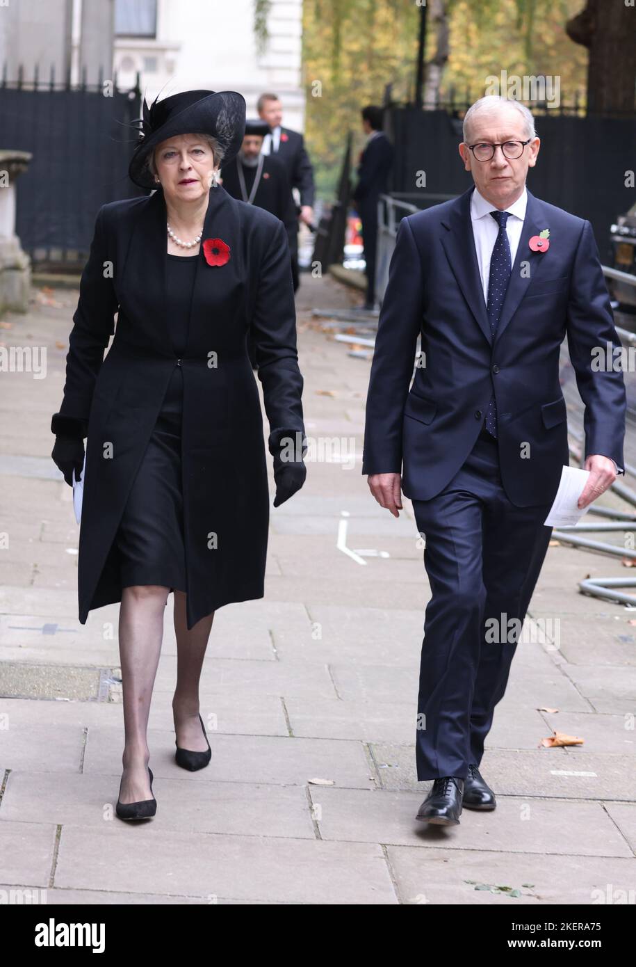 London, UK. 13th Nov, 2022. Theresa May and husband Philip May in ...