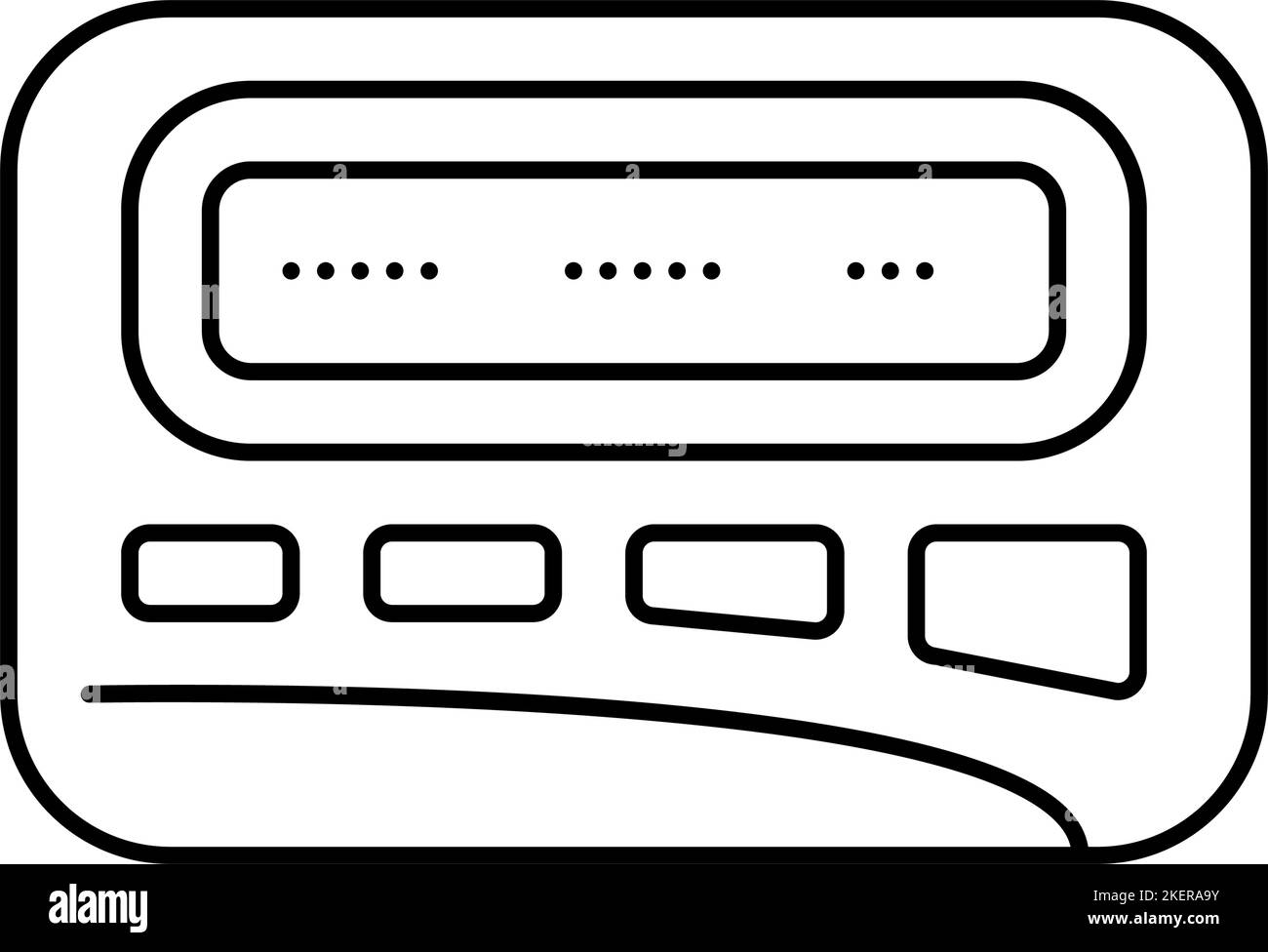 Communication technology pager Cut Out Stock Images & Pictures - Alamy