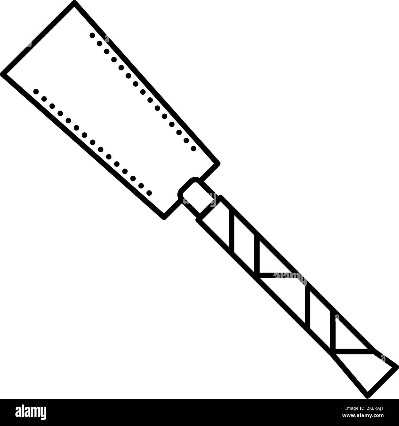 japanese hand saw line icon vector illustration Stock Vector Image ...