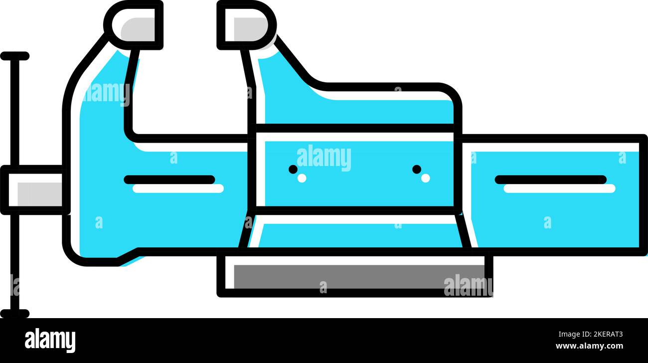 bench vice color icon vector illustration Stock Vector Image & Art - Alamy