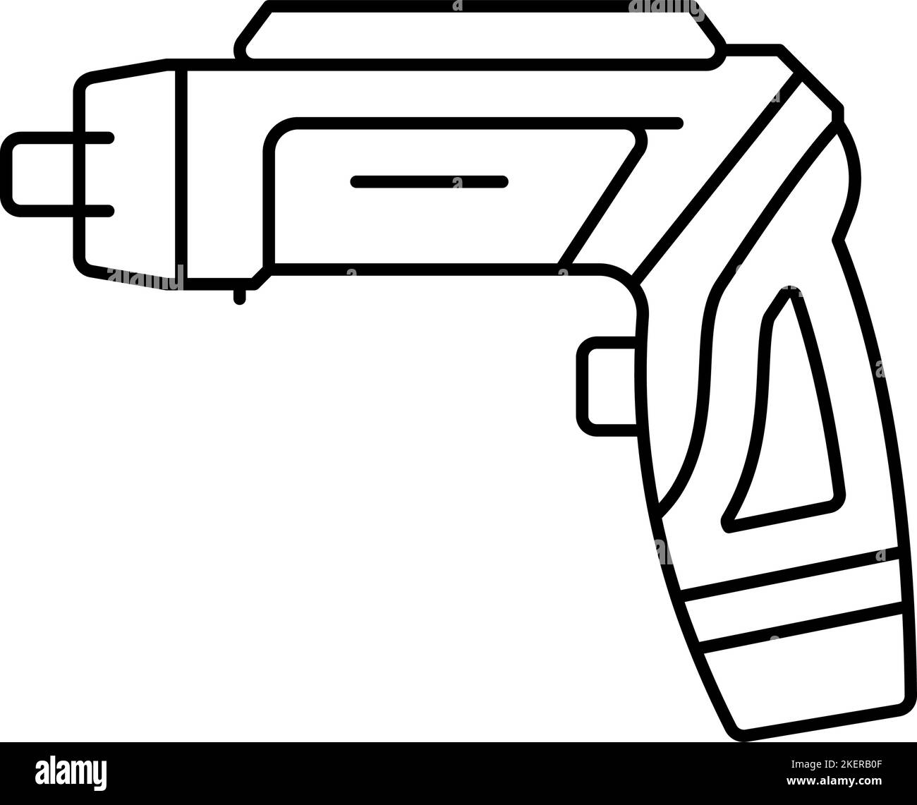 screwdriver equipment line icon vector illustration Stock Vector Image ...