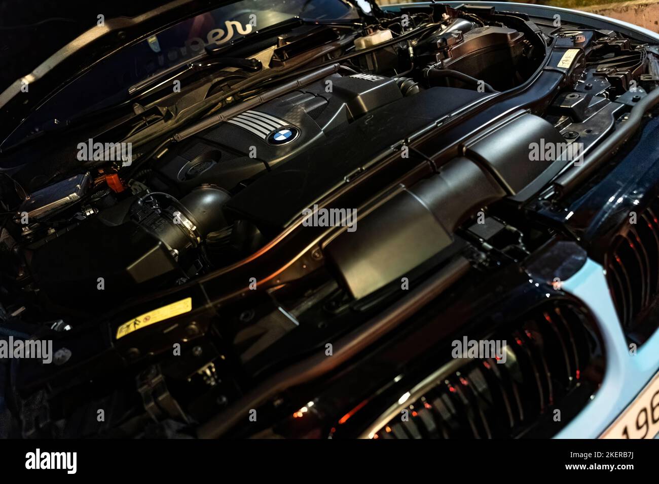 Milan, Italy 13 November 2022: Bmw modern engine detail Stock Photo - Alamy