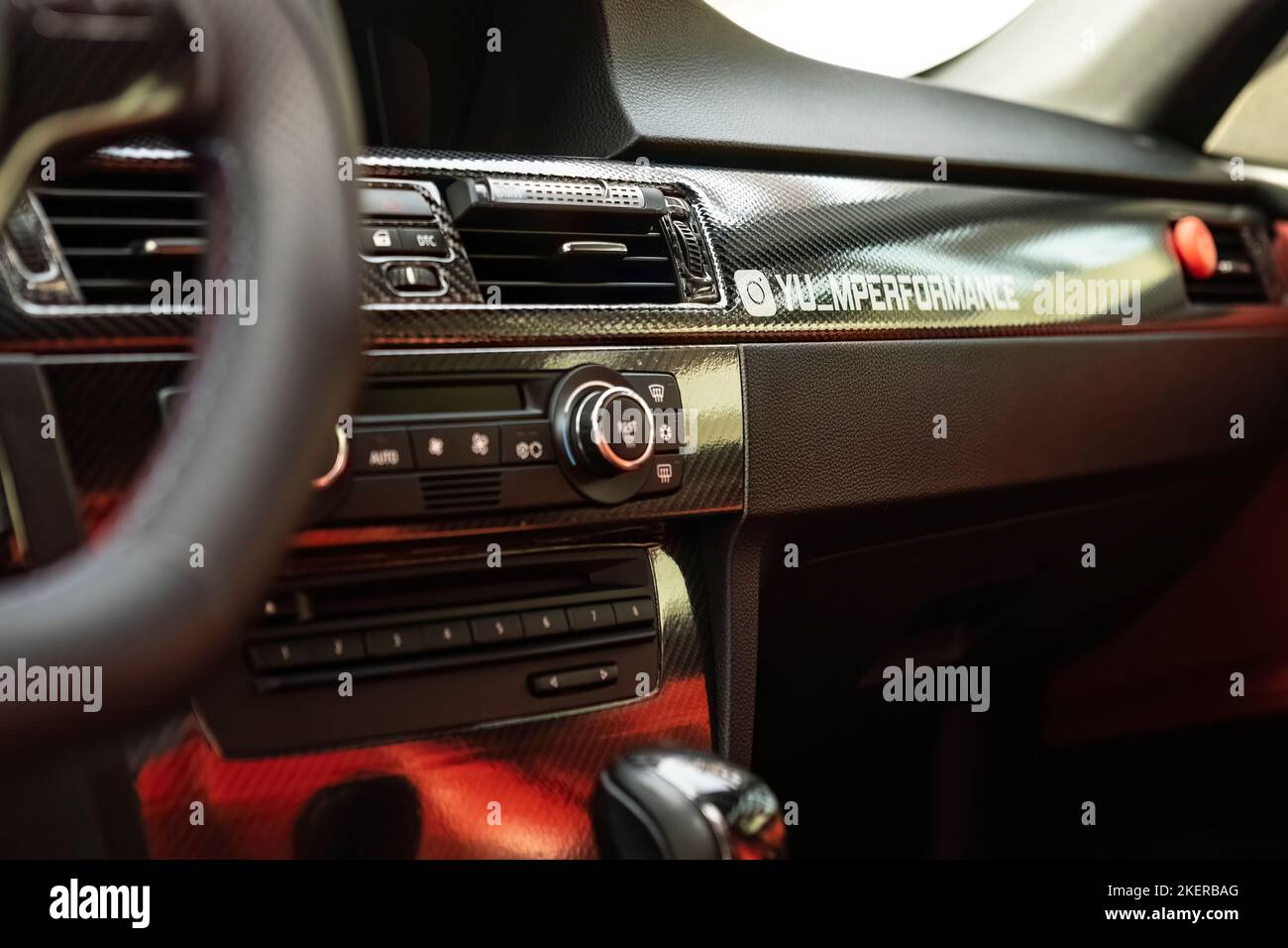 Milan, Italy 13 November 2022: Bmw sport car dashboard detail Stock ...