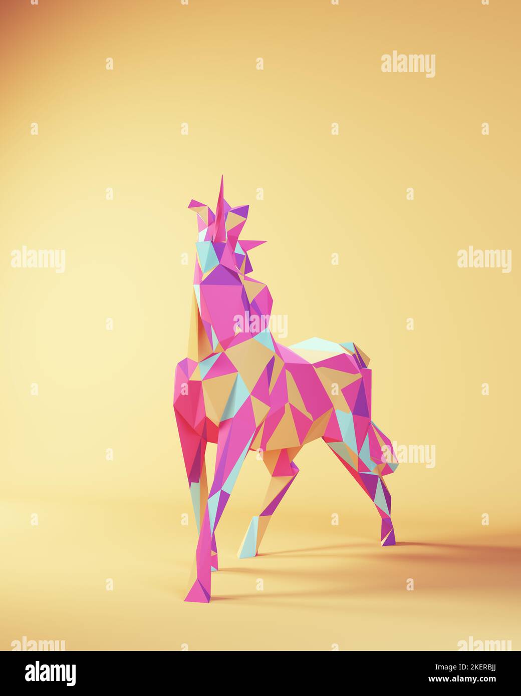 Horse low poly design triangle hi-res stock photography and images - Alamy