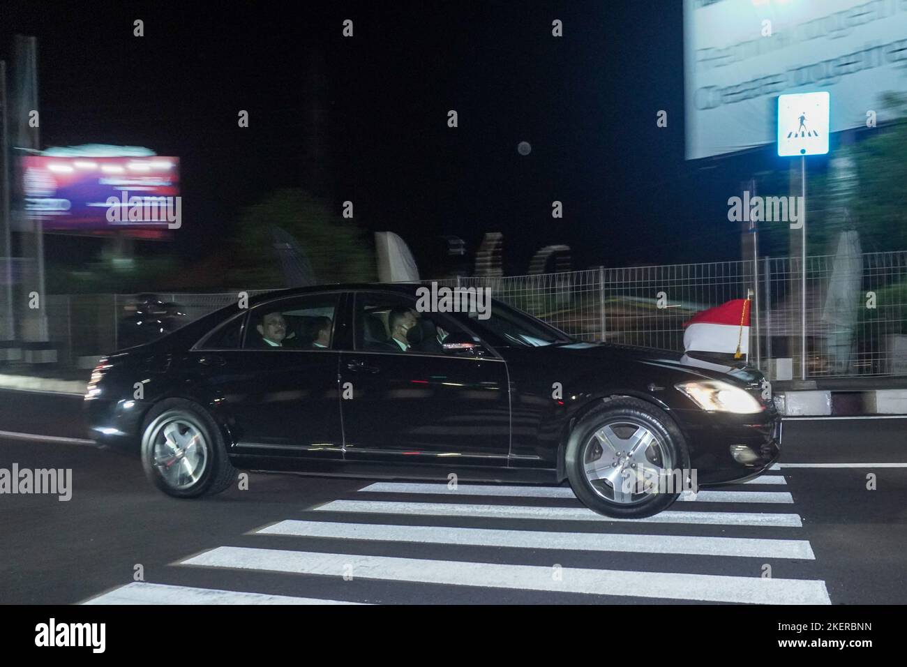 Badung, Bali, Indonesia. 13th Nov, 2022. A car carrying the delegation ...