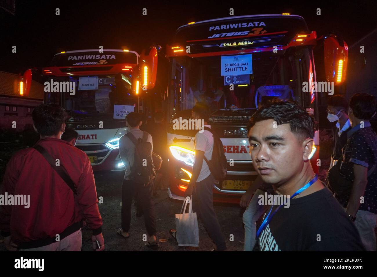 Badung, Bali, Indonesia. 14th Nov, 2022. Hotel staff mobility around ...
