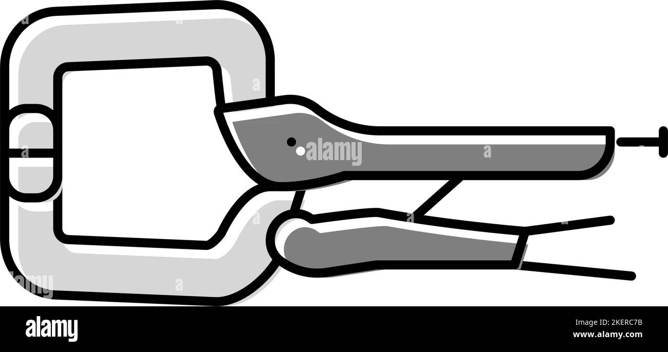 locking clamp color icon vector illustration Stock Vector Image & Art ...