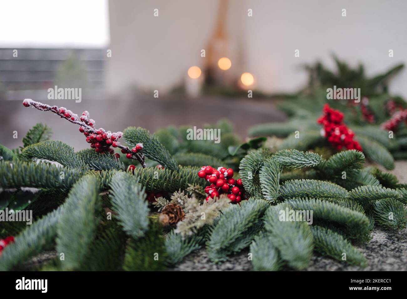 Macro photo of steaming cast iron hot tub with spa in winter with snow ...