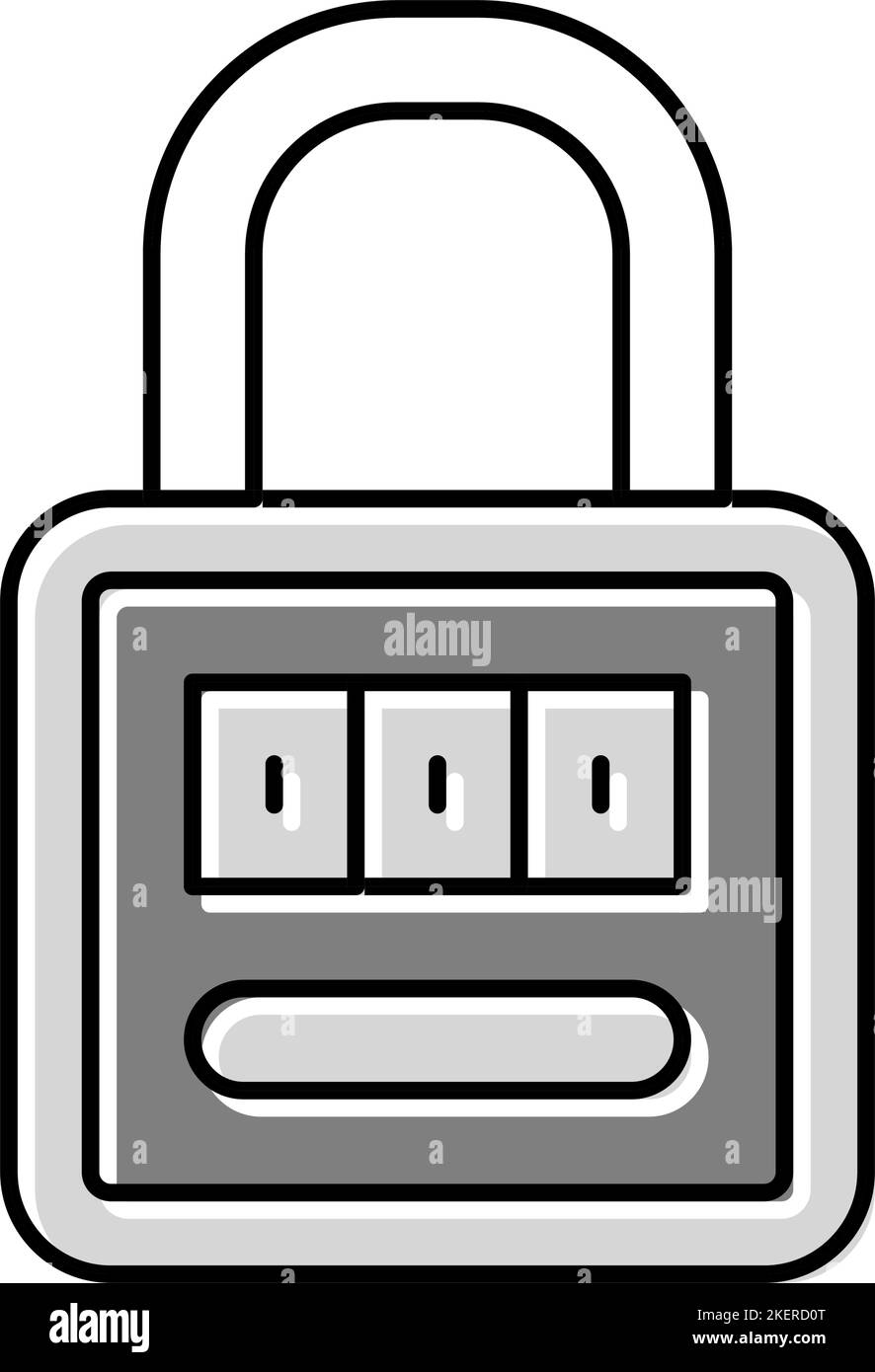 padlock safe color icon vector illustration Stock Vector Image & Art ...