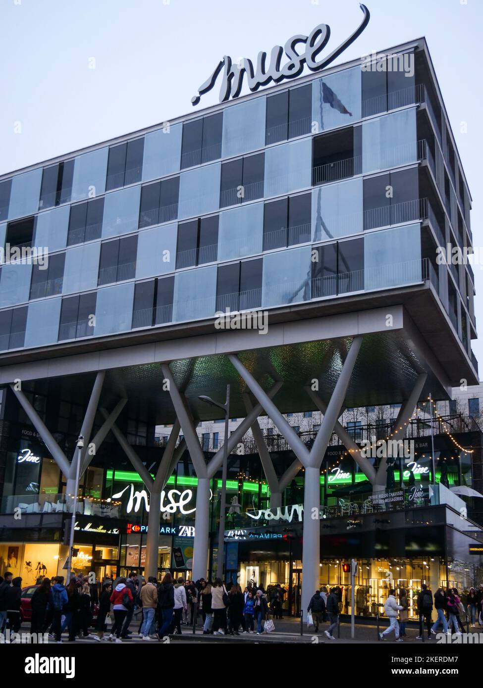 Muse commercial center, Amphitéatre district, Metz, Moselle, Lorraine ...