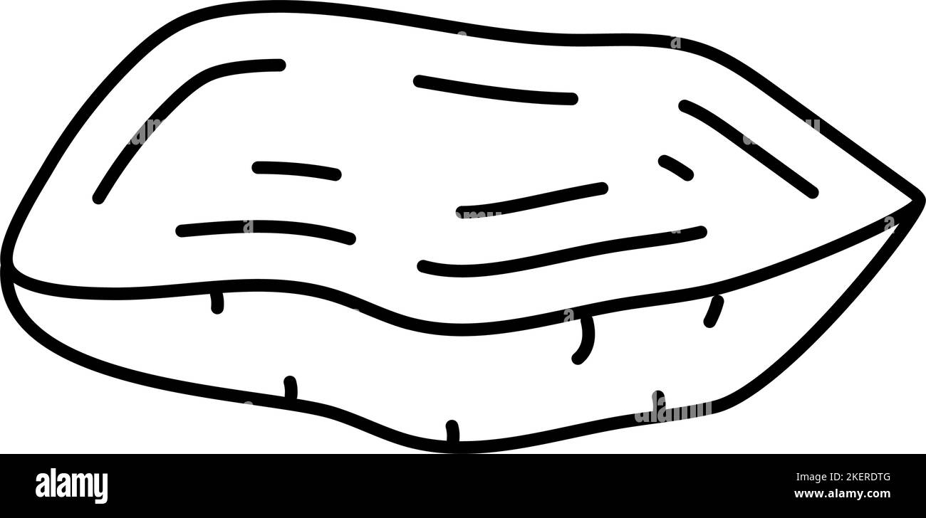 cut sweet potato line icon vector illustration Stock Vector Image & Art ...