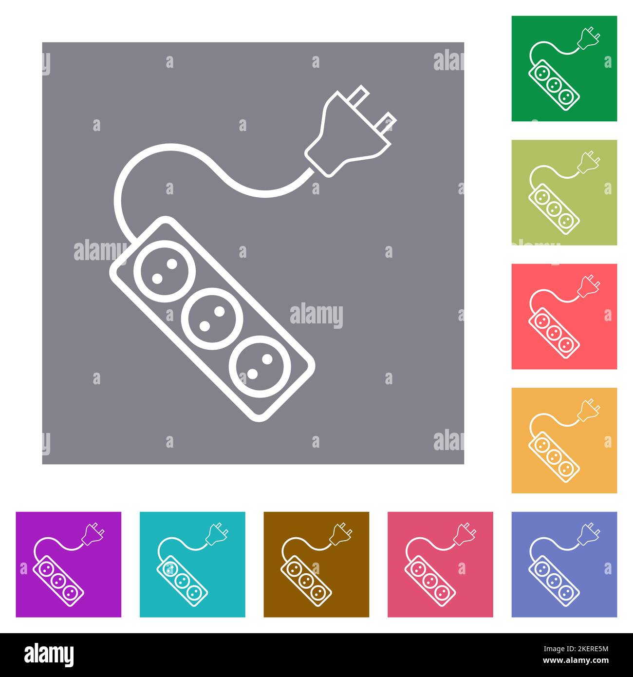 Mains extension cord Stock Vector Images - Alamy