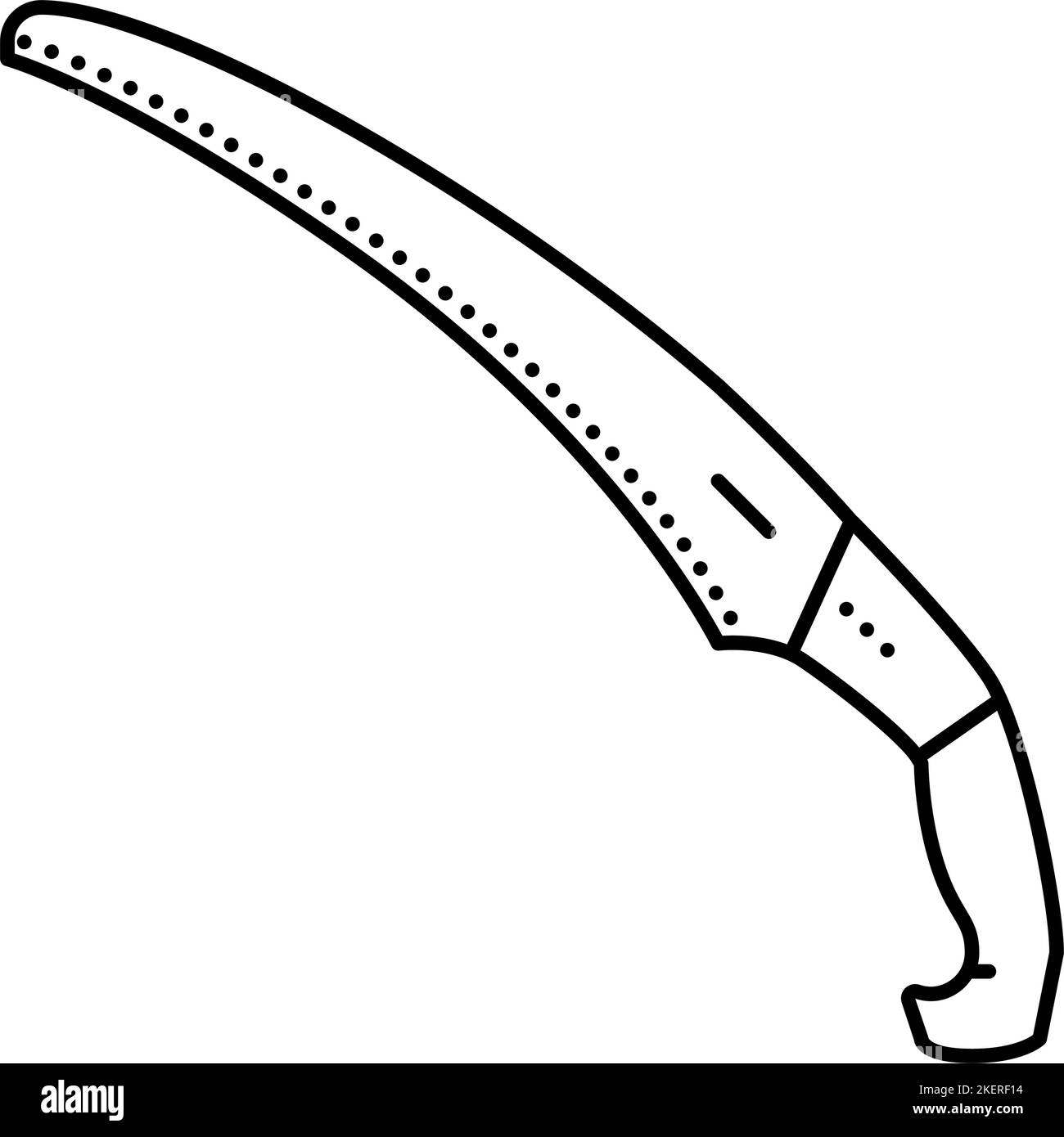 pruning saw line icon vector illustration Stock Vector Image & Art - Alamy