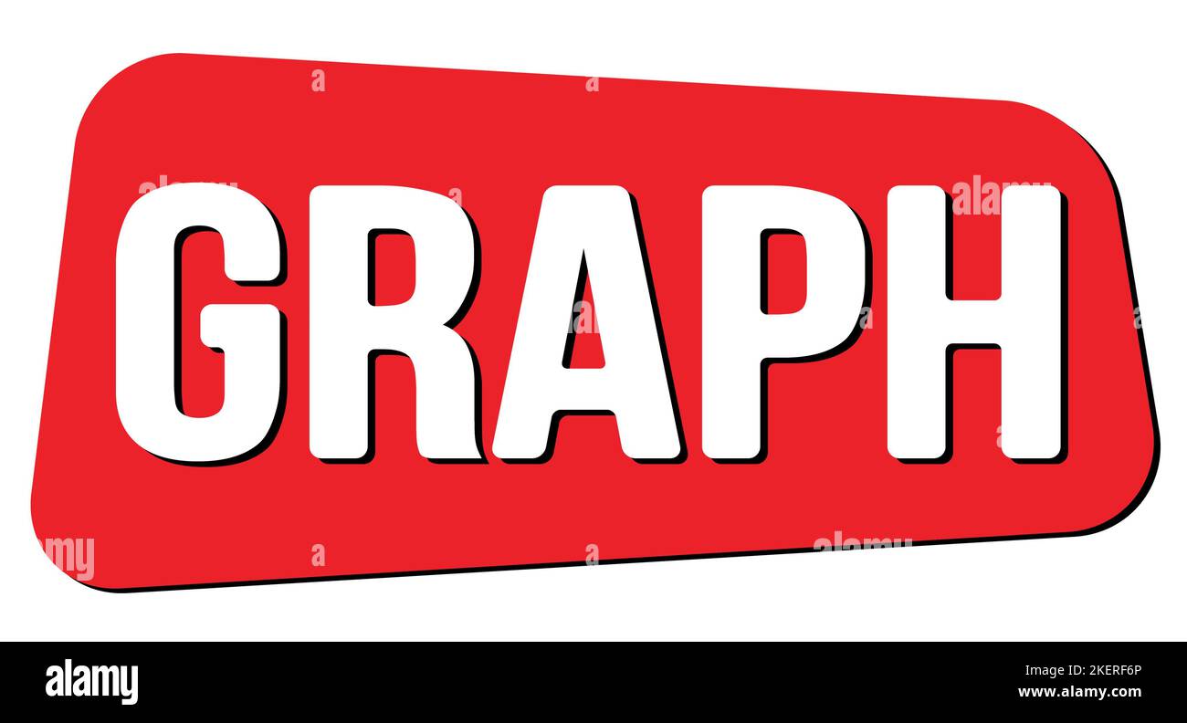 GRAPH text written on red trapeze stamp sign Stock Photo - Alamy
