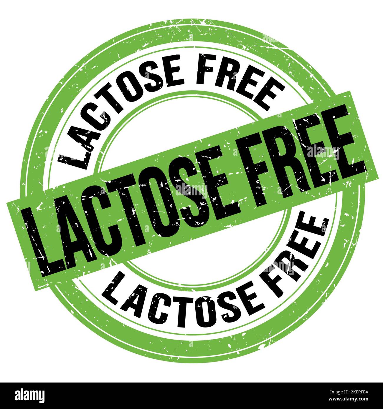 LACTOSE FREE text written on green-black round grungy stamp sign Stock ...