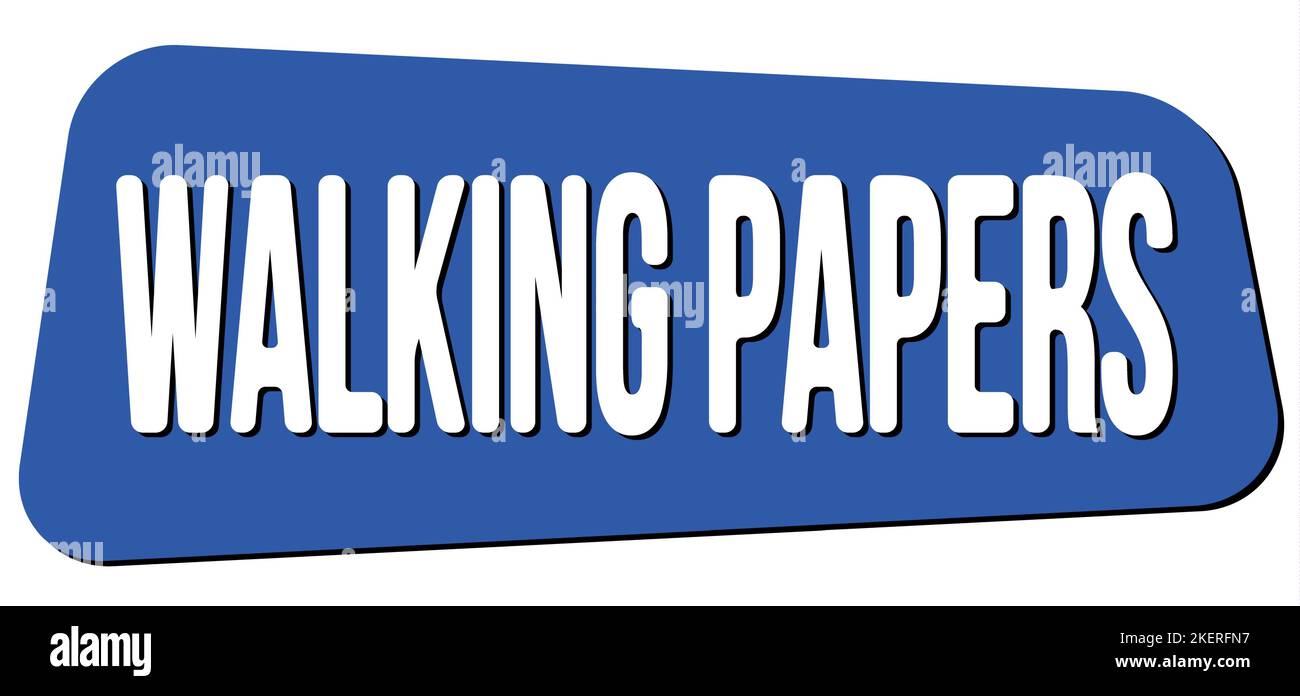 Walking papers Cut Out Stock Images & Pictures - Alamy